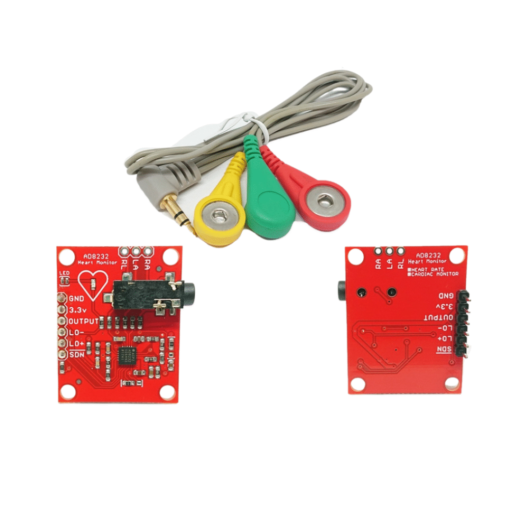 Modul Sensor ECG EKG Electrocardiogram AD8232 pulse Heart Rate Monitor ...